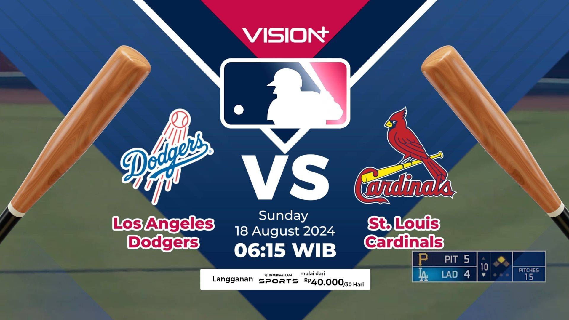 VISION+ - Major League Baseball 2024 Schedule / S1 E1 Los Angeles ...
