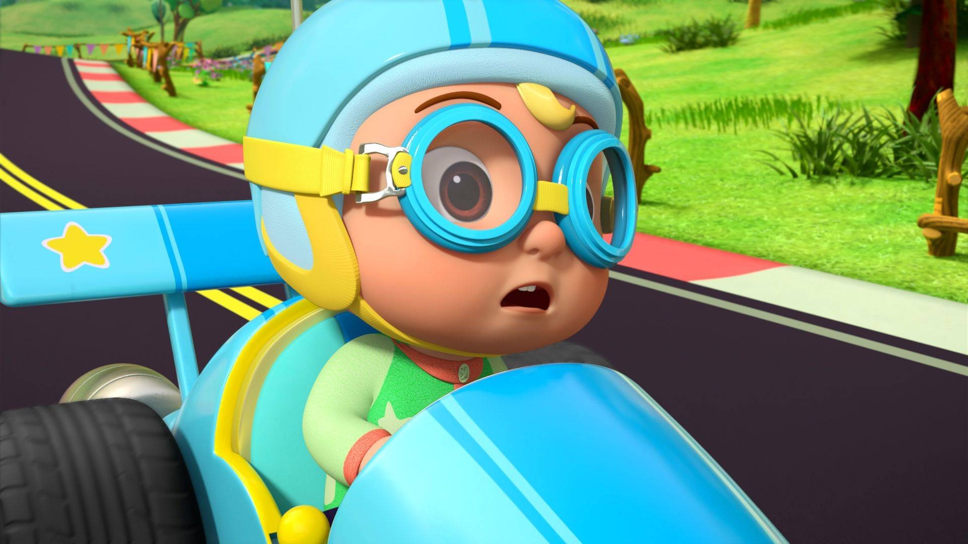 VISION+ - JJ's Animal Time / S2 E12 Go Kart Racing Song